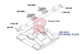 BR14010 - 5TH WHEEL PLATE - Ranco Part